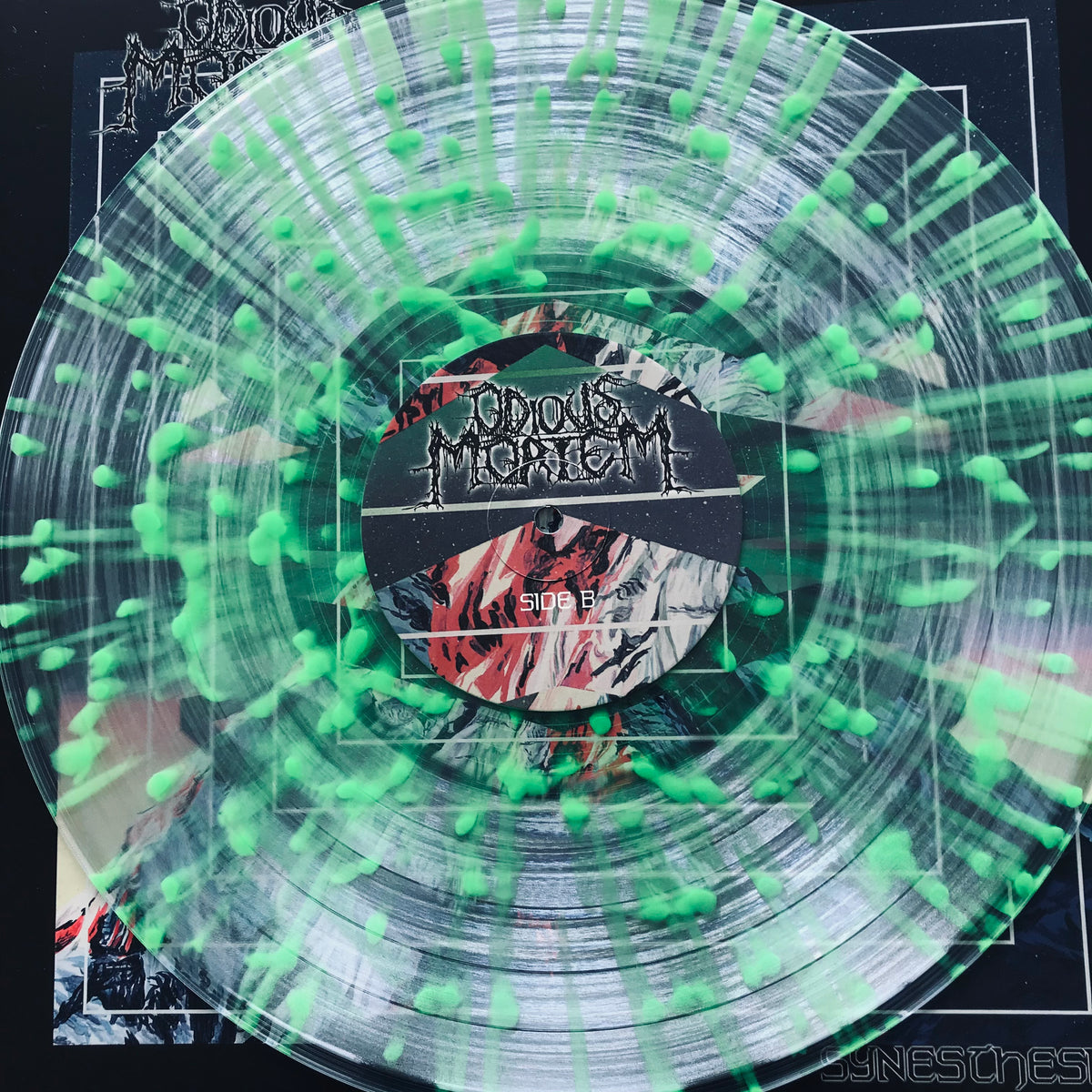 Odious Mortem ‎– Synesthesia Clear w/ Neon Green Splatter 1st press vinyl LP - Willowtip Records ...