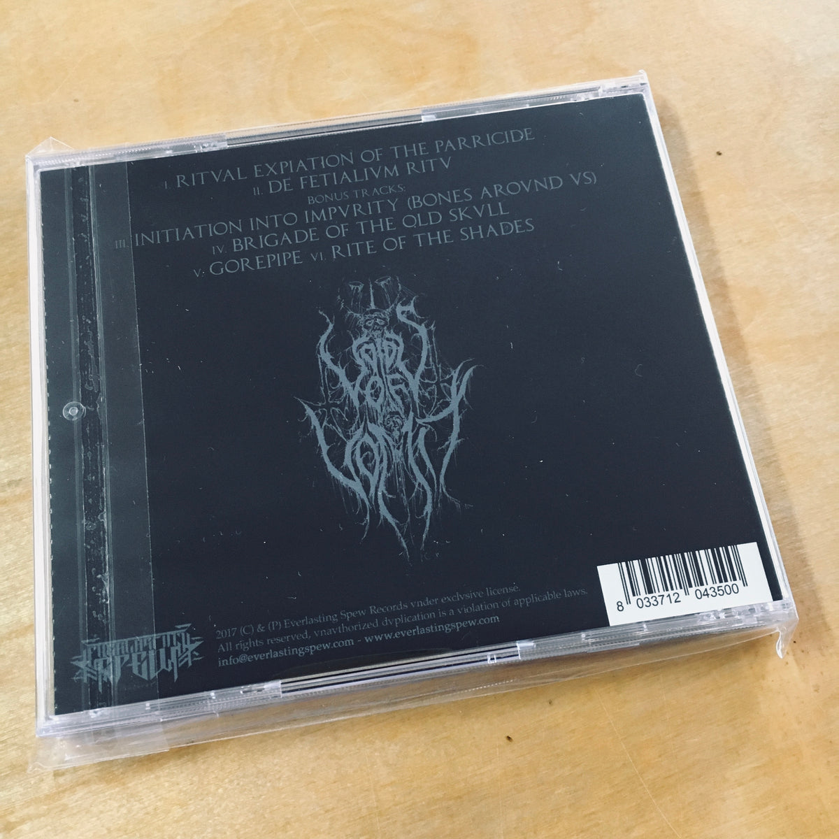 Voids Of Vomit - Ritval Expiation CD - Everlasting Spew – METEOR GEM