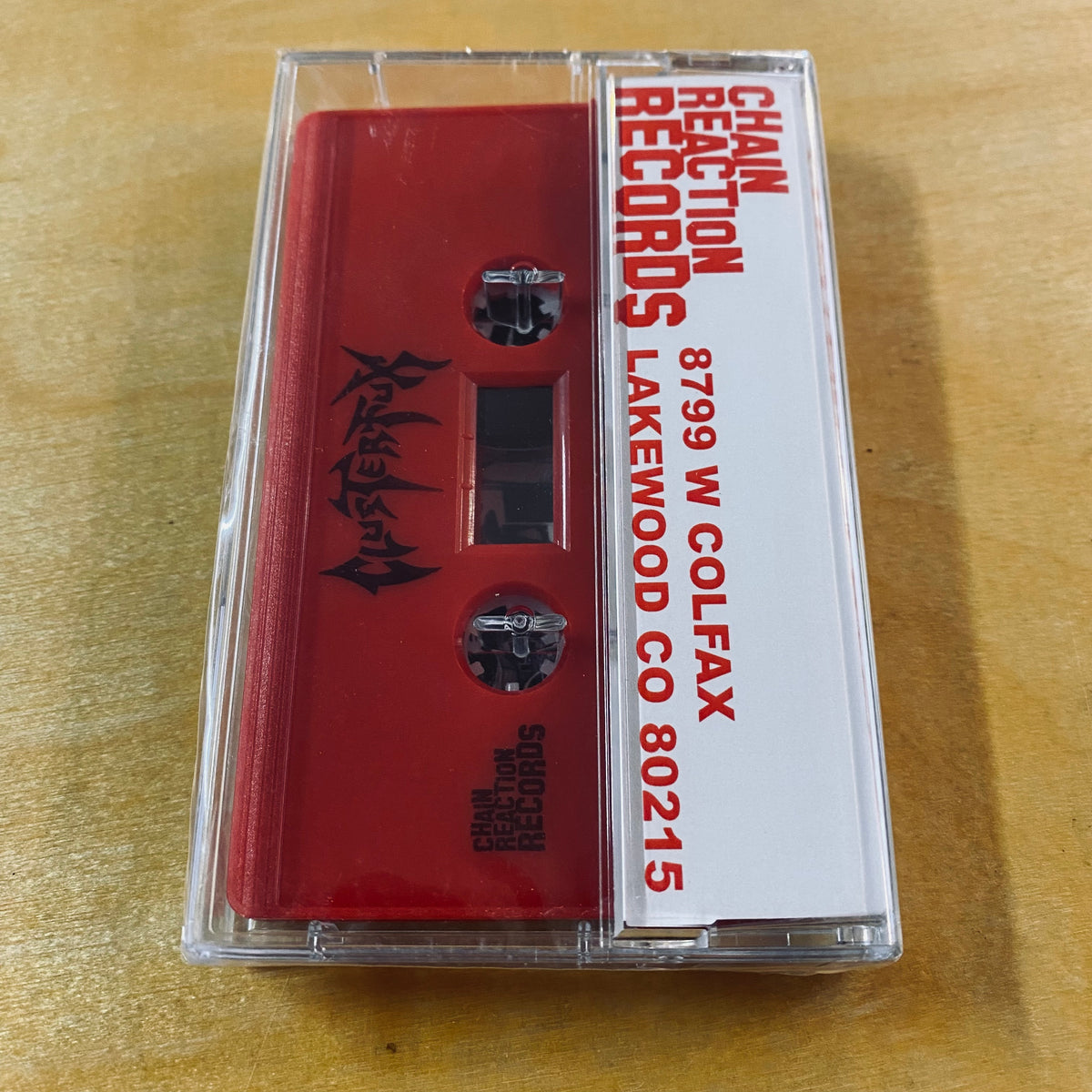 Clusterfux - Blood Cassette - Chain Reaction Records – METEOR GEM