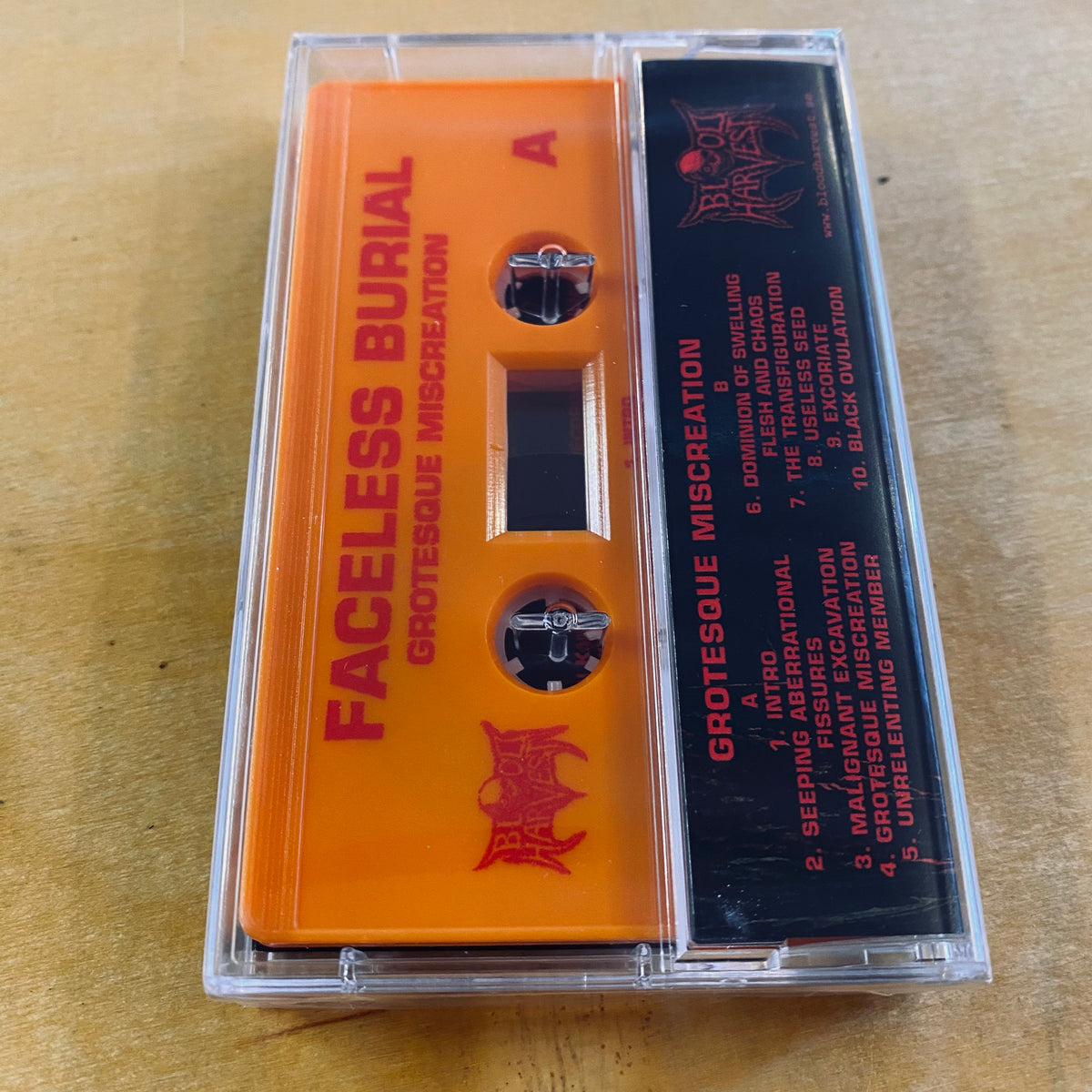 Faceless Burial - Grotesque Miscreation Cassette - Blood Harvest ...