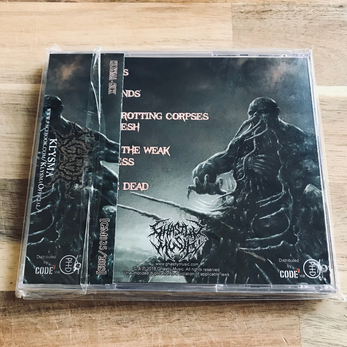 Klysma – Sick CD - Ghastly Music – METEOR GEM